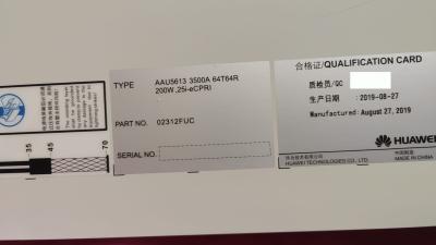 China HW AAU5613 3500A 64T64R 200W 25i-eCPRI 02312FUC WD7MQTRA3005, 3500A (TX3410-3580/RX3410-3580) en venta