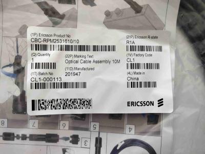 Chine CBC R1A ERICSSON Optical Cable Assembly 10m de RPM2531610/10M à vendre