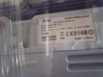 China 129584131061 UL DE ZTE ZXSDR R8882 S1800 B6B: 1710MHZ-1765MHZ DL: Unidad macra de 1805MHZ-1860MHZ-48V 10A ZTE RRU8882 Radio Remote en venta