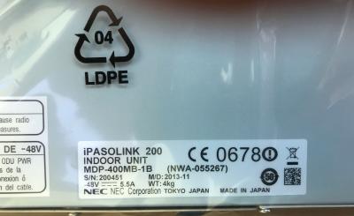 China NEC INDOOR UNIT iPASOLINK 200 MDP-400MB-1B NWA-055267 for sale