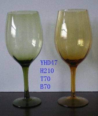 China Wine Glass  with 7cm diameter and 21 cm height customer logo accept for sale