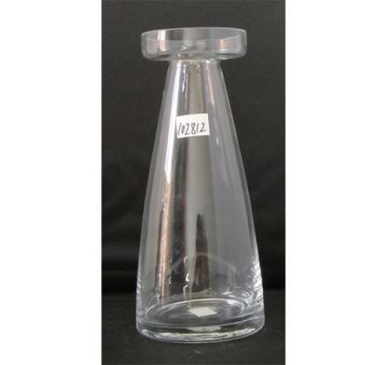 China Glass Candle holder , mouth blowing glass candle holder with 28 cm Heigh for sale