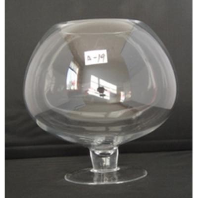 China Glass Candle holder , mouth blowing glass candle holder with 24 cm Heigh for sale
