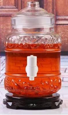 China Glass jar,8L 10L 12L Glass m infusion jar with customer logo different shapes for sale
