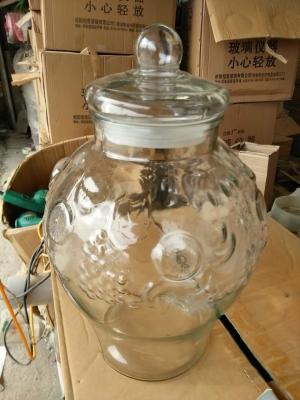 China Glass jar,8L 10L 20L Glass infusion jar with customer logo different shapes for sale