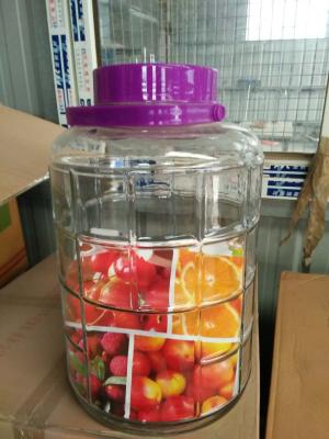 China Glass jar,8L 10L 20L Glass infusion jar with customer logo different shapes for sale