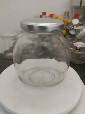 China Glass Storage Jar,300ml  500ml 750ml  1.0L  1.5L Glass  jar with cork  customer design different shapes for sale