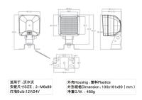 China YM-B-020 HALOGEN WORKING LAMP for sale