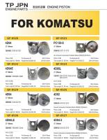 China EXCAVATOR ENGINE PISTON FOR KOMATSU for sale