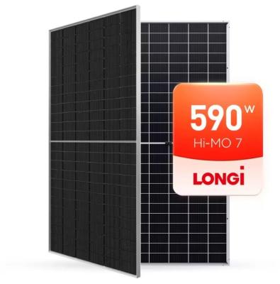 China Longi HiMo 7 LR7-72HGD zonnepaneel 585W-620W Bifaciale dubbelglas monokristallijn module Te koop
