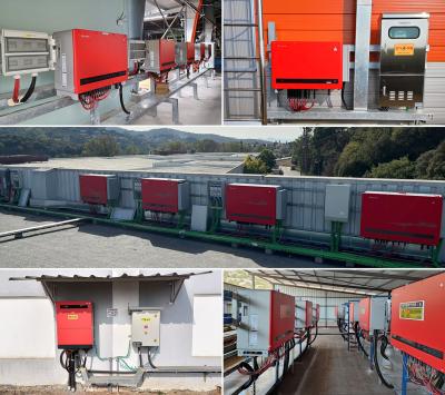 Cina Goodwe UT Serie 320kw Invertitore solare tre fasi 12/15 MPPT per sistema di energia solare in vendita