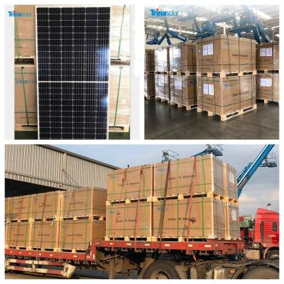 Cina 150 cellule Bifaciale doppio vetro pannello fotovoltaico Trinasolar TSM-DEG18 480 485 490 495 500 505W in vendita