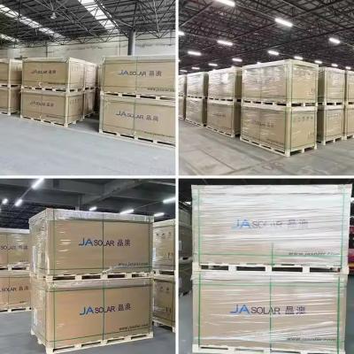 China JA Solar Panel Mono Facial Half Cell Module JAM78S30 GR PV Solar Module For Solar Energy System 585W for sale