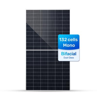 China 625W N-type iTOPCon bifaciaal dubbelglas zonnepaneel 132 cellen monokristallijne module Te koop