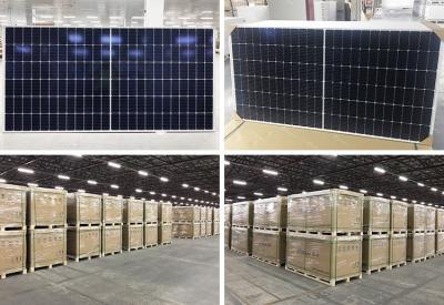 China 2.0mm Voorruitglas N-type Dubbelglas Bifaciale Monokristallijn Zonnepanelen 144 Cellen Te koop