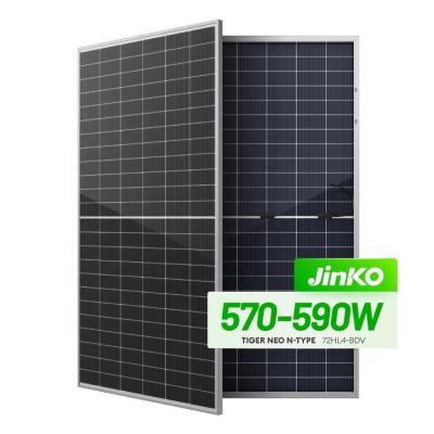 中国 アノジスアルミニウム合金フレーム 570W-590W 太陽光発電システムのためのジンコ太陽光パネル 販売のため