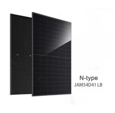Cina JA pannello solare JAM54D41 LB pieno nero doppio vetro modulo solare bifaciale di tipo N 450w in vendita
