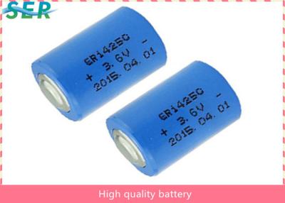 China 3.6V 1200mAh Lithium Thionyl Chloride Battery 1/2AA ER14250 for sale