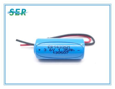 중국 물 히팅 미터 동안 나선형 종류 3.6V 1200mAh 리튬 일차 전지 2/3AA 크기 ER14335M 판매용