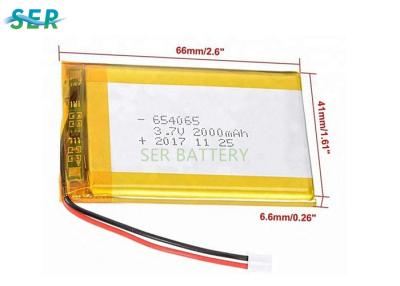 Cina Li - batteria al litio ricaricabile 654065 di Po 3,7 in vendita