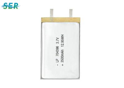 China 704396 3500mAh 3.7V Lipo Battery Cell , Lithium Polymer Power Pack For Data Collectors for sale