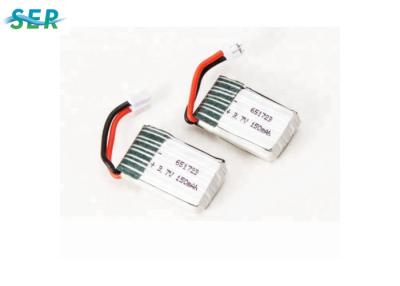 China Small RC Drone Battery 3.7v 150mah Lipo Cell 651723 High Rate 15C For X2 RC Quadcopter for sale