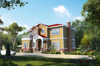 China Luxury Prefabricated Light Steel Villa With Car Garage Bedroom Kitchen for sale