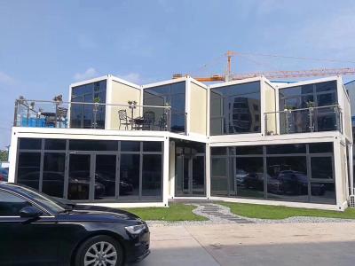 China Focus on the project of temporary housing fast LCL packing box glass curtain wall fast LCL living container for sale