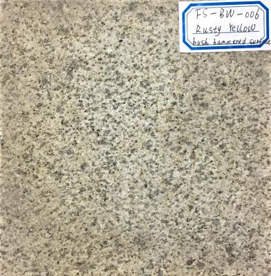 China Fengshuo natural granite stone yellow rusty granite tile for sale