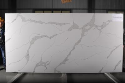 China Fenshuo beautiful new veins quartz countertop calacatta quartz stone for sale