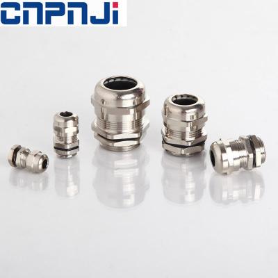 China HIGH QUALITY Brass nickel plated metal M32 PG25 cable gland wire range 15-22 for sale