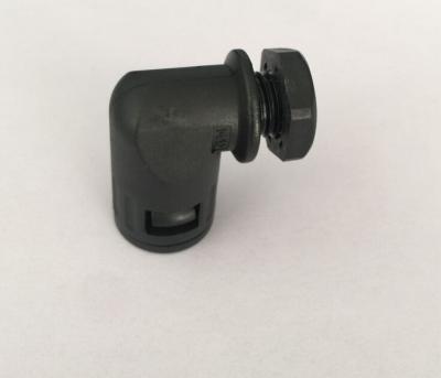 China 90 degree M12 AD13 Elbow cable gland for flexible hose corrugated for sale