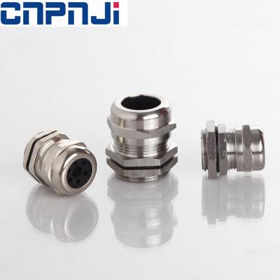 China Brass waterproof wiring connector metal joints cable glands with CE ROHS IP68 for sale