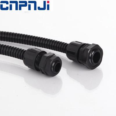 China cnpj flame retardant PA6 polyamide material flexible corrugated electrical conduit pipe for sale