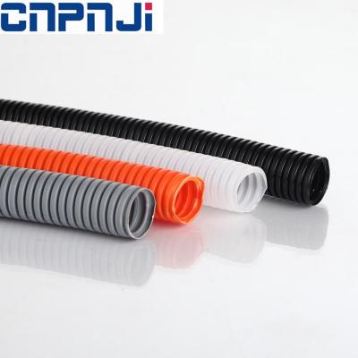 China CNPJ Flame retardant PA6 polyamide material corrugated flexible pipe with cable conduits for sale