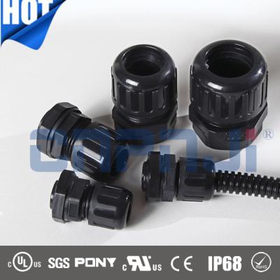 China CNPJ UL  PA66  cable gland waterproof cord grip for corrugated pipe hose tube fittings for sale