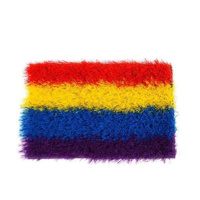 Китай Playground 10mm Artificial Rainbow Grass Plastic Artificial Turf Grass Synthetic Landscaping Grass Turf продается