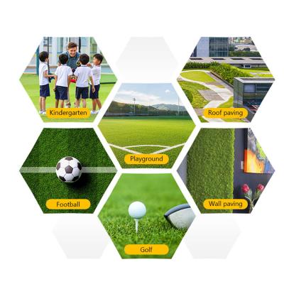 Cina Landscaping Synthetic Artificial Grass 20mm Rainbow Sports Flooring Turf in vendita