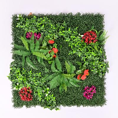 Cina High Quality Affordable Wholesale Vertical Artificial Plant Wall Hedge Uv Grass Greenery Wall Panel in vendita
