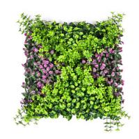 China Durable Artificial Plants Wall Flowers Hanging Wall Panel Ornaments for sale