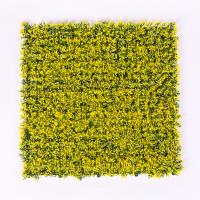 China Flower Decorative Artificial Plants Wall With Artificial Grass Hedge Backdrop for sale