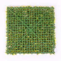 China Flower Decorative Artificial Plants Wall With Artificial Grass Hedge Backdrop for sale