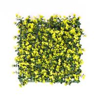 China Flower Decorative Artificial Plants Wall With Artificial Grass Hedge Backdrop for sale