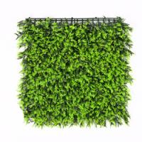 China Flower Decorative Artificial Plants Wall With Artificial Grass Hedge Backdrop for sale