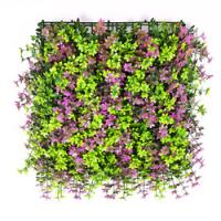 China Flower Decorative Artificial Plants Wall With Artificial Grass Hedge Backdrop for sale