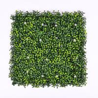China Flower Decorative Artificial Plants Wall With Artificial Grass Hedge Backdrop for sale