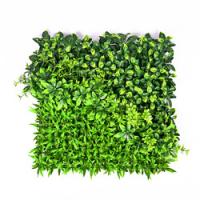 China Flower Decorative Artificial Plants Wall With Artificial Grass Hedge Backdrop for sale