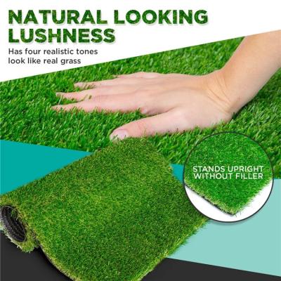 Cina 40 mm Turf Artificial Grass for Landscape Green Grass flavour Synthetic Grass for Backyard in vendita