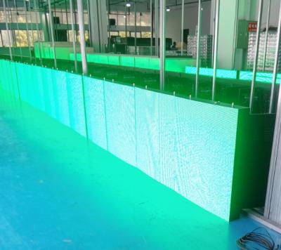 Cina Lo sport all'aperto del Governo del ferro della curva che annuncia il LED visualizza la fabbrica di alta luminosità P10 960mm*960mm Shenzhen in vendita