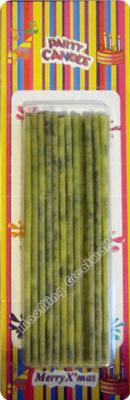 China Long Thin Birthday Sparkler Candles Earthy Yellow 11g 0.26 * 9.9cm Wax Material for sale